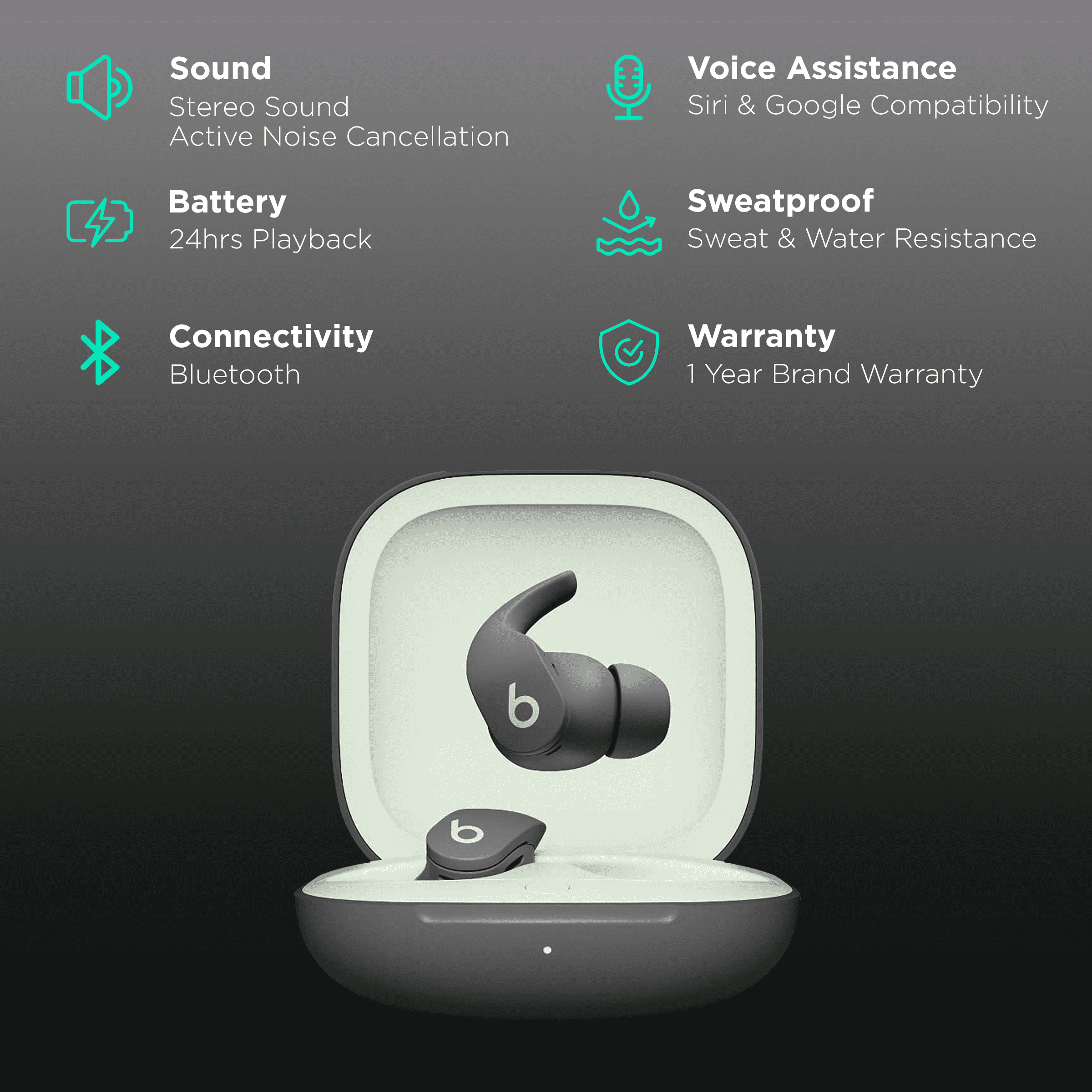 Beats-Fit-Pro-True-Wireless-Earbuds-Sage-Grey-Features - Mac & More ...